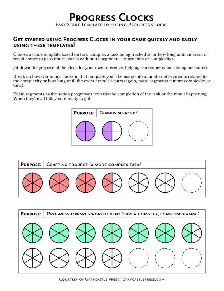 Using Blades in the Dark Style Progress Clocks in D&D | Graycastle Press